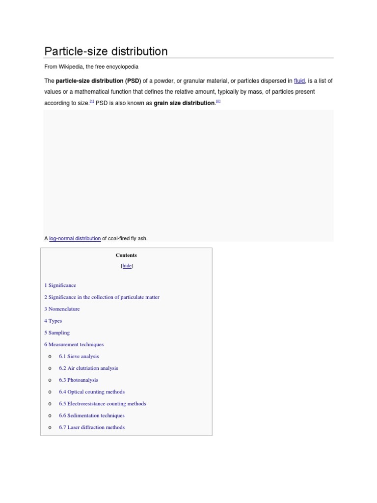 Rosin Rammler PSD | PDF | Particle Size Distribution | Chemistry