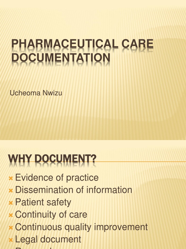 Pharmaceutical Care Documentation | PDF | Creatinine | Pharmaceutical Drug