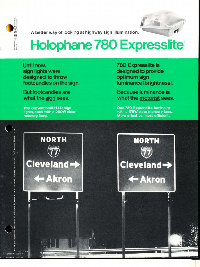 Holophane Expresslite Series Brochure 7-73 | PDF | Headlamp | Lighting