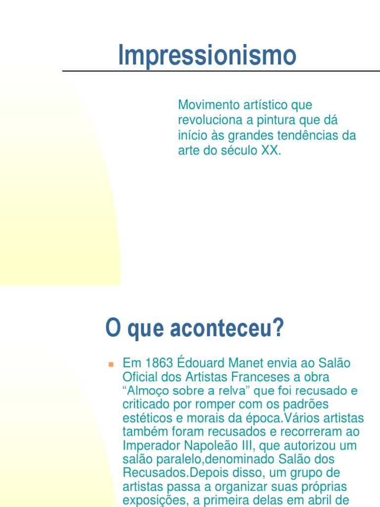 Impressionismo | Download grátis PDF | Impressionismo | Claude Monet