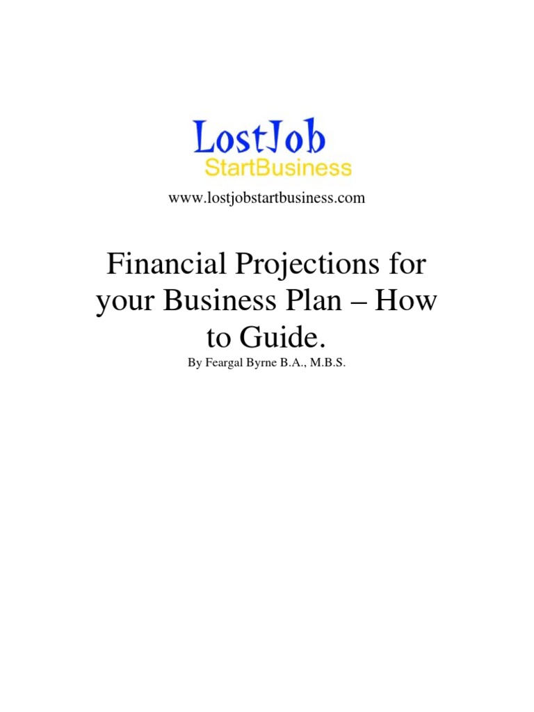 Financial Projections For Your Business Plan | PDF | Depreciation ...