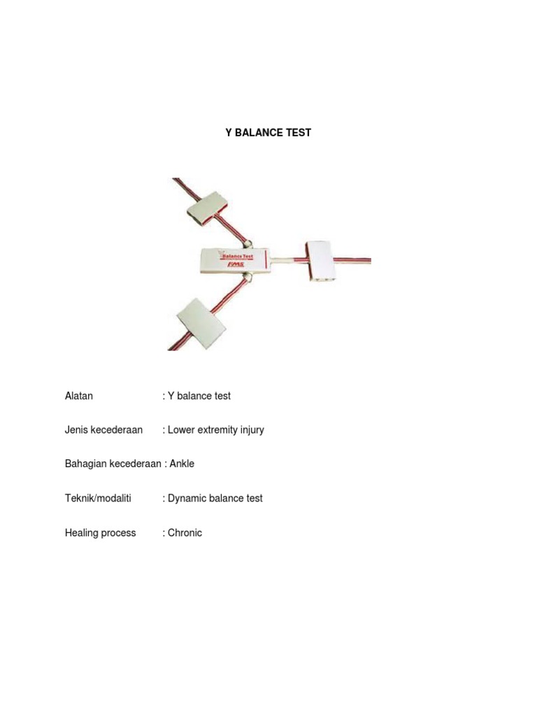Y Balance Test | PDF | Sains & Matematika