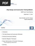 Distortion - Prevention by Pre-Setting, Pre-Bending or Use of Restraint ...