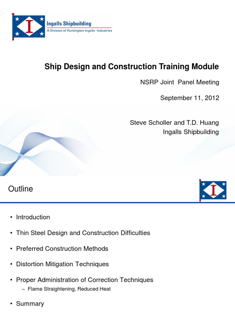 2011 Ship Design Construction Training-Final-presentation | PDF | Naval ...