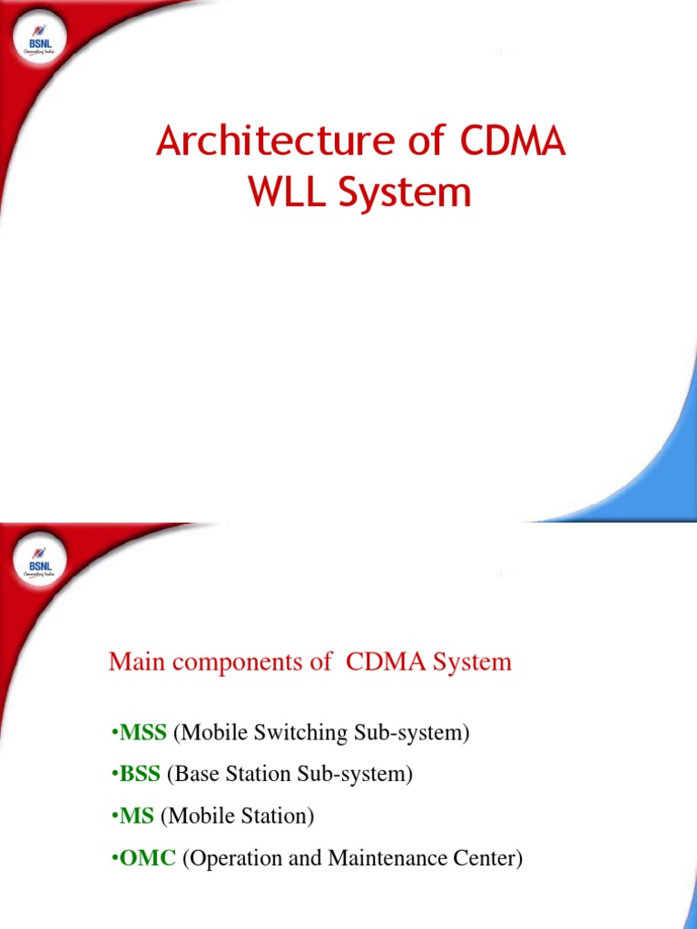 CDMA System Architecture Overview | PDF | Radio Resource Management ...