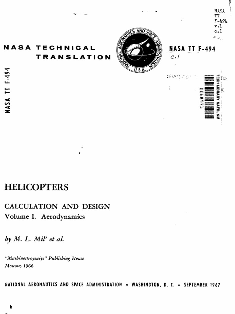 Helicopters - Calculation and Design - Aerodynamics | PDF | Helicopter ...