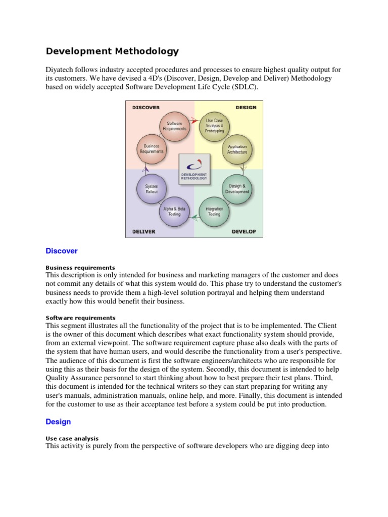 Development Methodology | PDF | Software Testing | Use Case