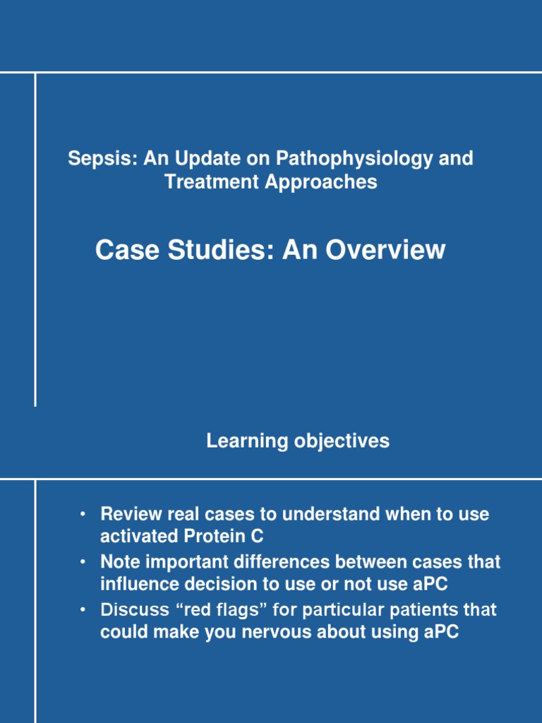 11b - Sepsis Case Studies - Randy Wax | PDF | Sepsis | Pneumonia