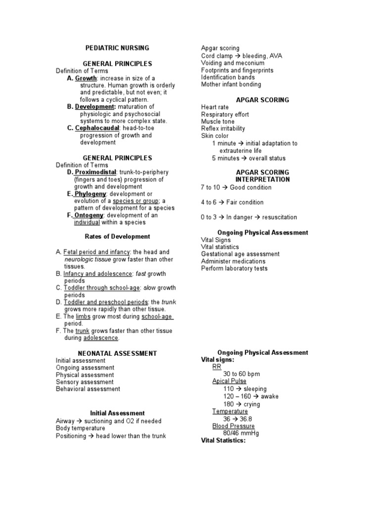 Pediatric Nursing | PDF | Infants | Adolescence