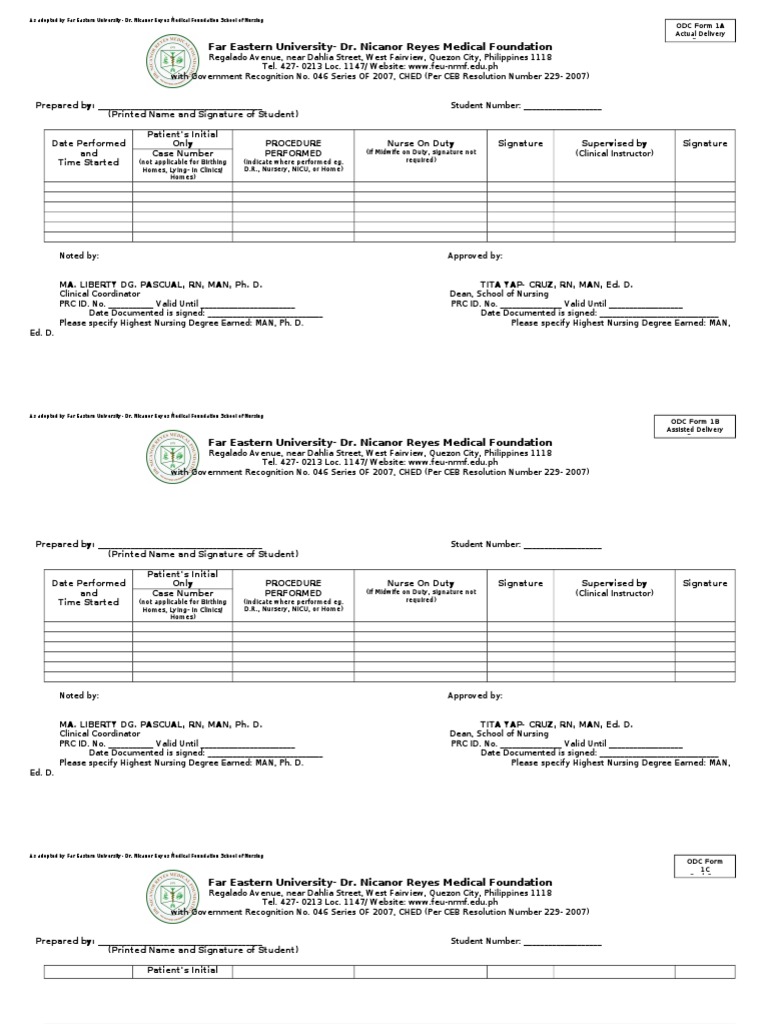PRC Form | Nursing | Doctor Of Philosophy