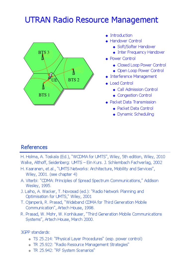 10 UTRAN-RRM ws11 | PDF | Code Division Multiple Access | Radio Resource Management