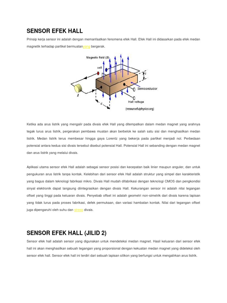 Sensor Efek Hall | PDF