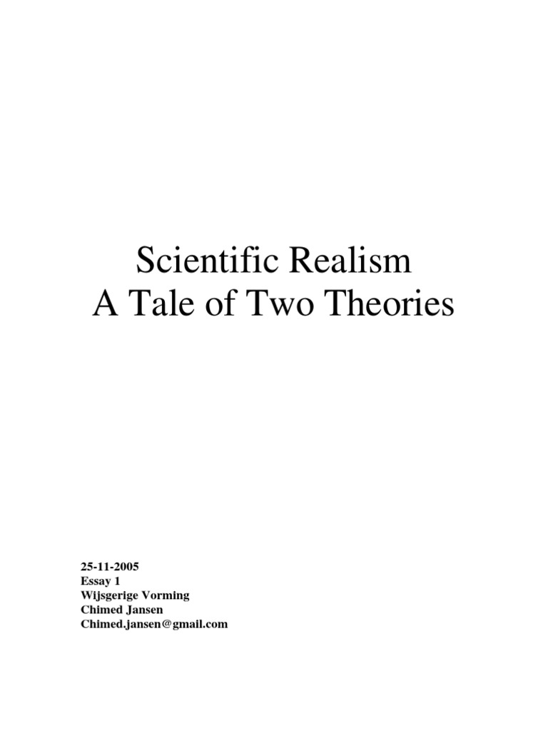 Scientific Realism | PDF | Philosophical Realism | Reality