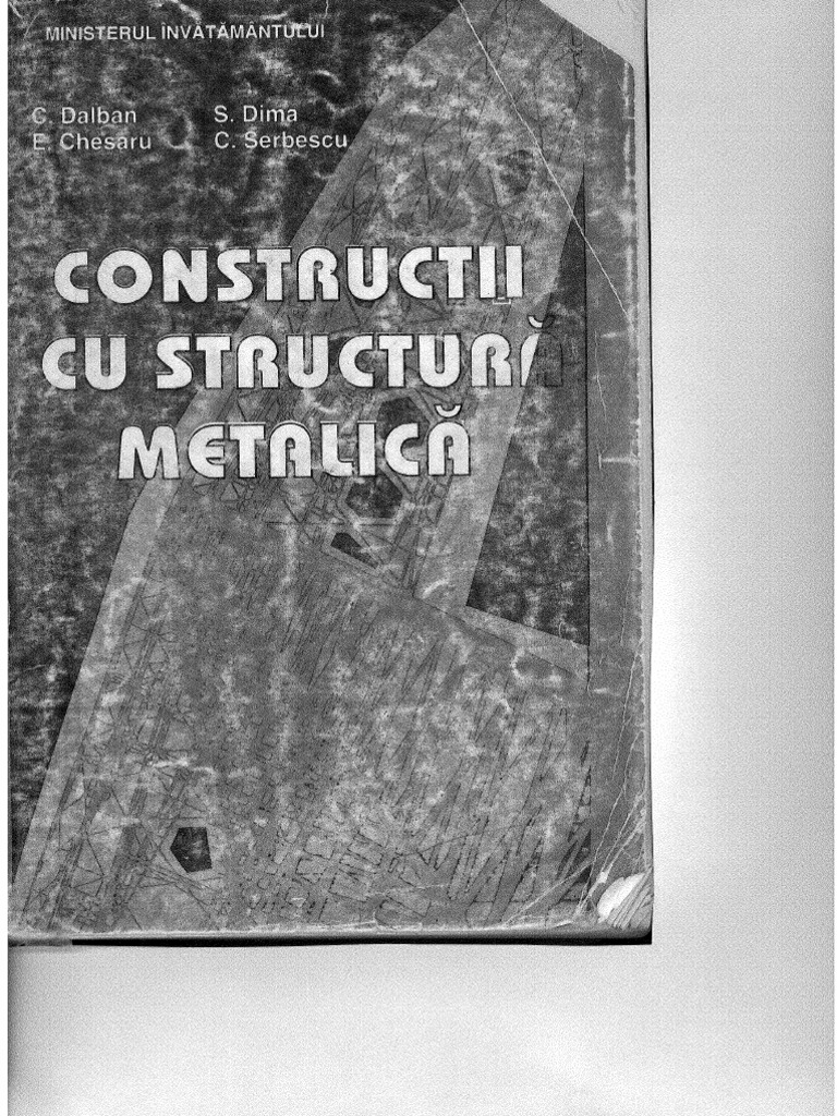 Constructii Cu Structura Metalica Vol1 | PDF