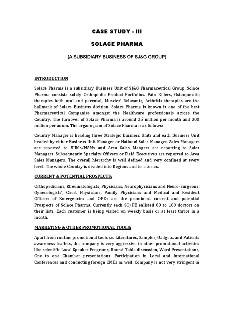 Case Study - III | PDF | Astra Zeneca | Pharmaceutical Drug
