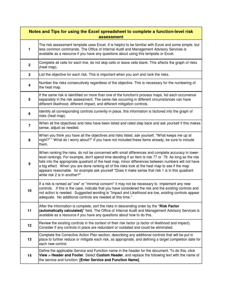 Copy of Risk Assessment Template | Risk Assessment | Risk