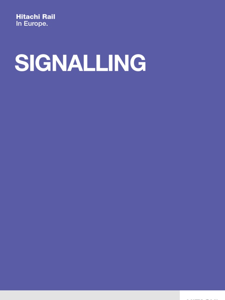 Hitachi Rail Signalling Final | PDF | Transportation Engineering ...