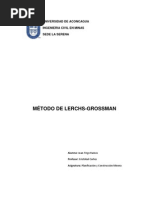 Lerchs - Grossman | PDF | Programación dinámica | Algoritmos