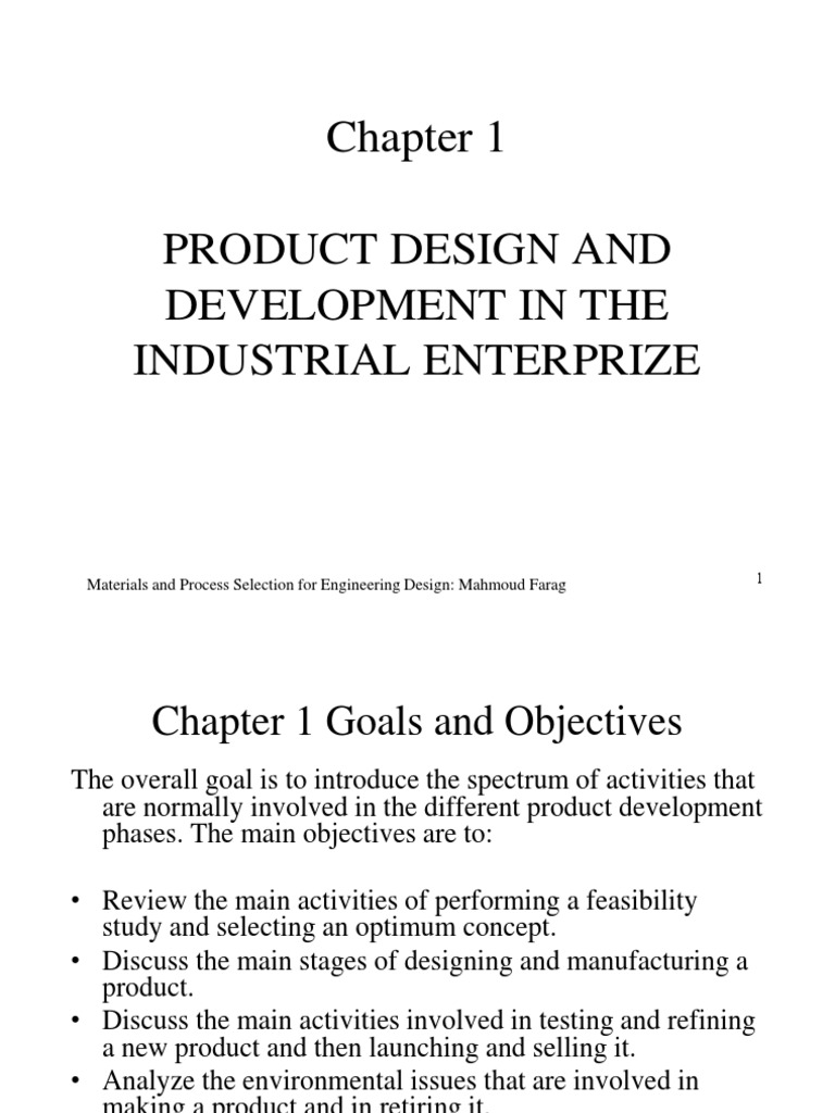 Chapter1-Goals and Objectives | PDF