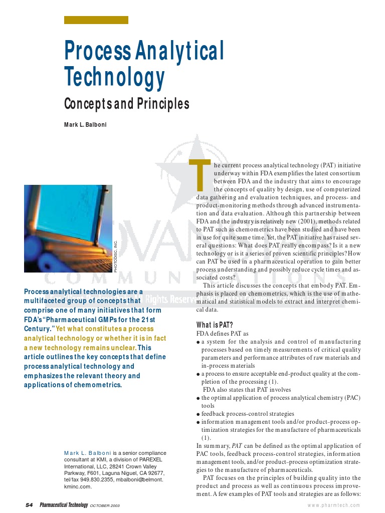 Process analytical technology Concepts and Principles.pdf ...