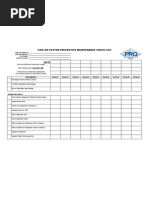 Chiller Daily Checklist | PDF | Chemical Engineering | Equipment