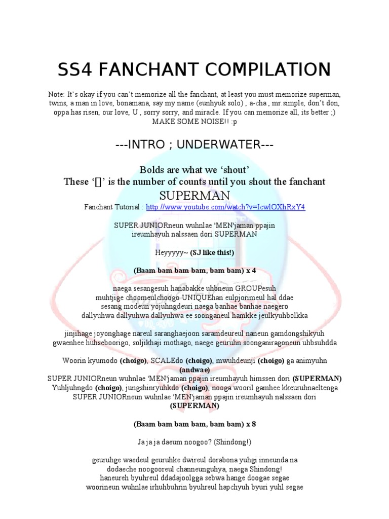 Fanchant Compilation | PDF | Artists