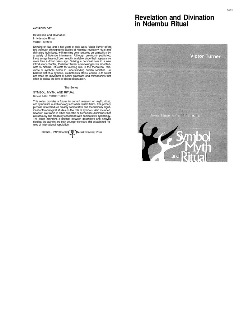 Revelation an divination in Ndembu ritual - Víctor Turner | PDF ...