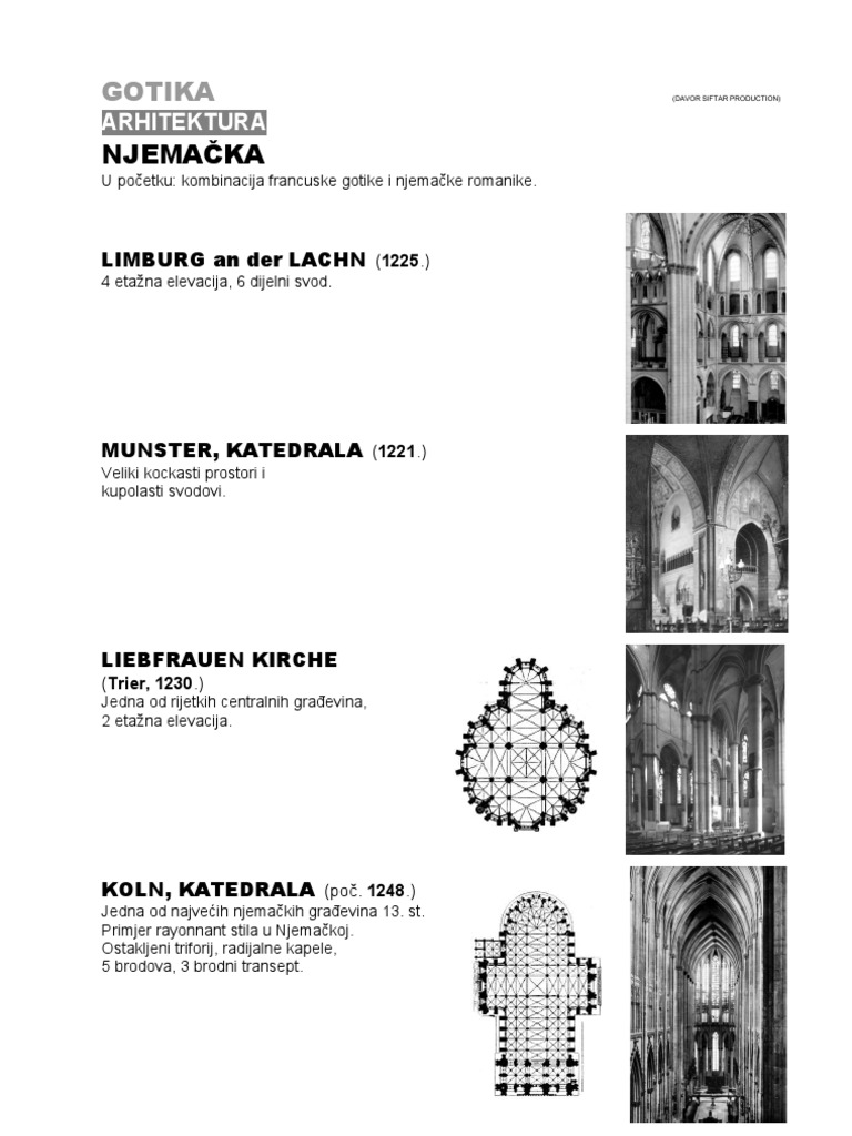 Gotika Arhitektura - Njemacka | PDF