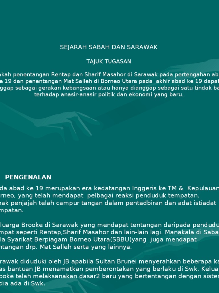 Sejarah Sabah Dan Sarawak | PDF