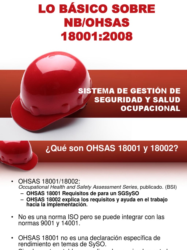 Basico OHSAS-18001 | Seguridad y salud ocupacional | Business