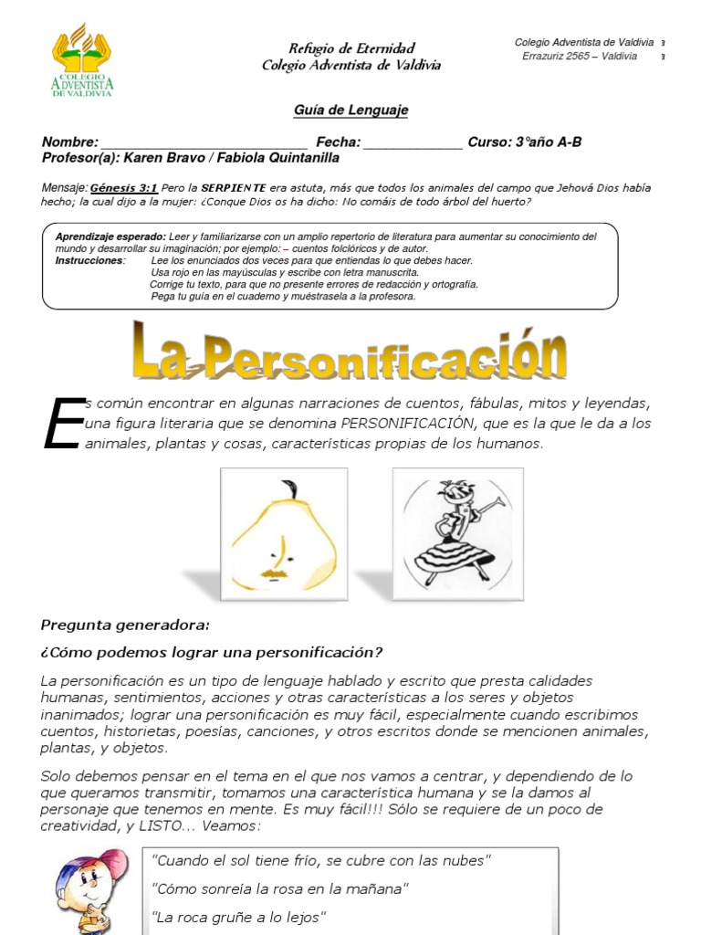 Guía personificación