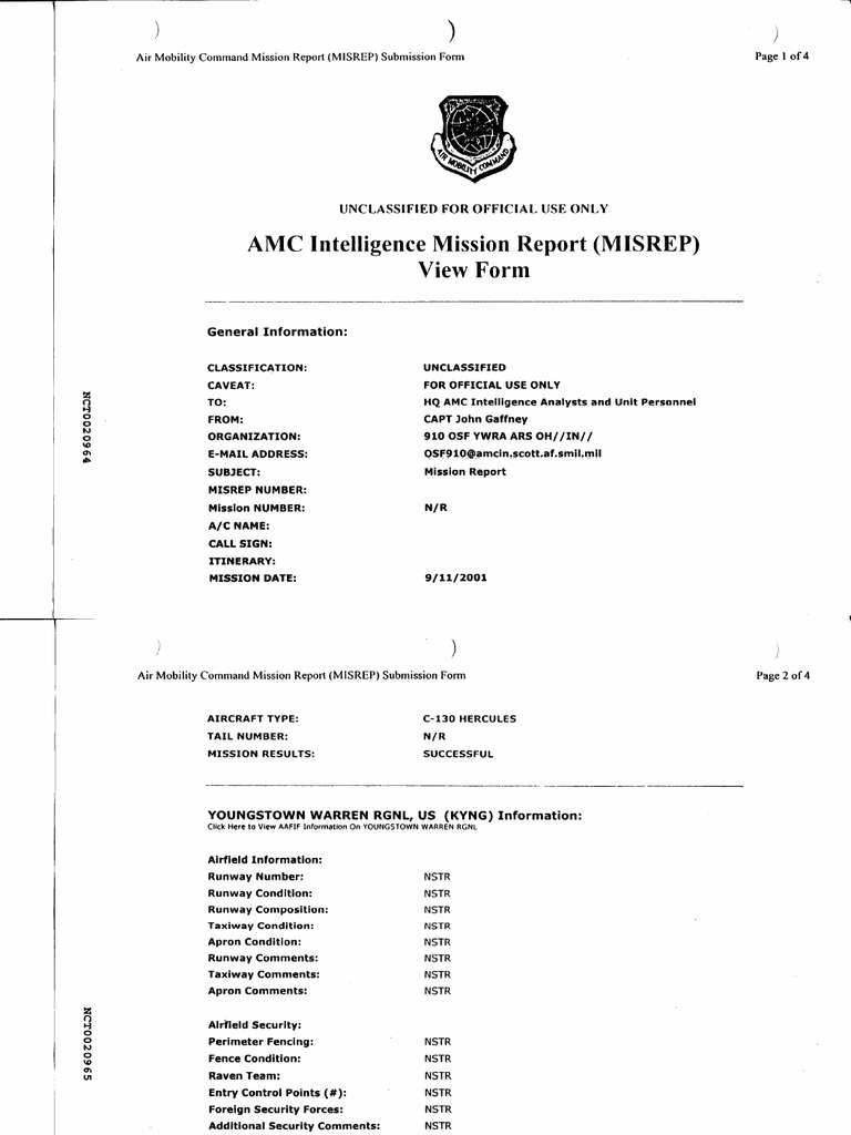 T8 B16 Otis - Langley and AF1 FDR 2 of 2 - AMC Intelligence Mission ...