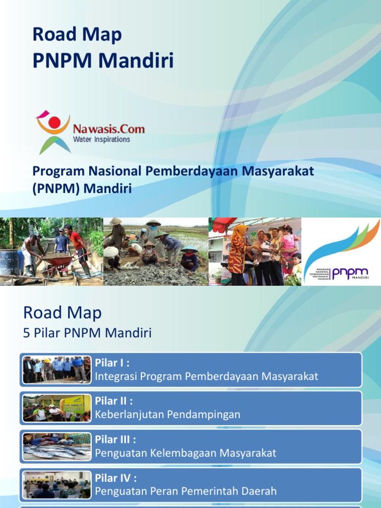 Roadmap Program Nasional Pemberdayaan Masyarakat (PNPM) Mandiri | PDF ...