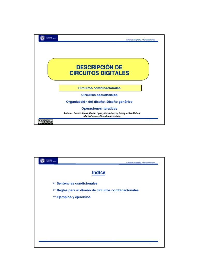 VHDL-3a Circuitos Combinacionales y Secuenciales | PDF | Diseño ...