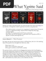 Interactive Game of Thrones Map With Spoilers Control | PDF