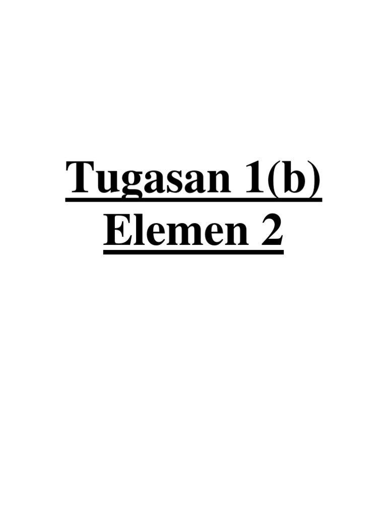 Contoh Elemen 2 Sejarah | PDF