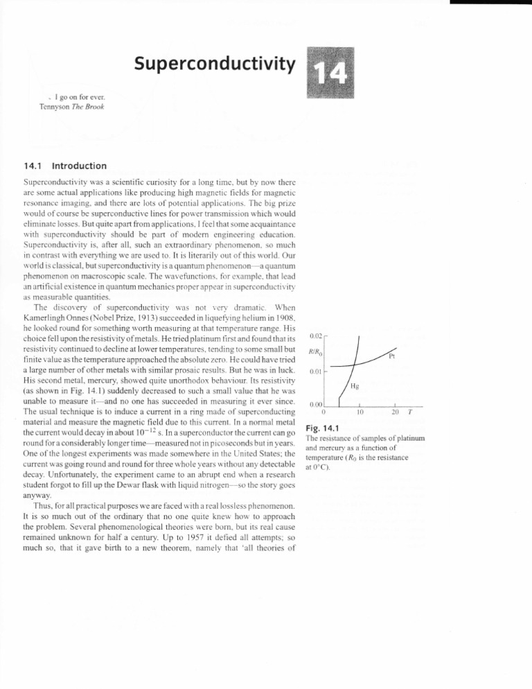 Superconductivity: Lntroduction | Download Free PDF | Superconductivity | Physical Quantities