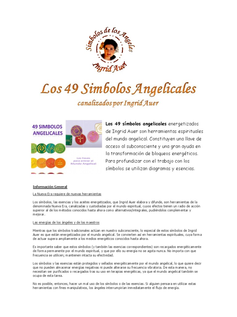 Los 49 Simb Angelicales | Descargar gratis PDF | Los símbolos | Temor