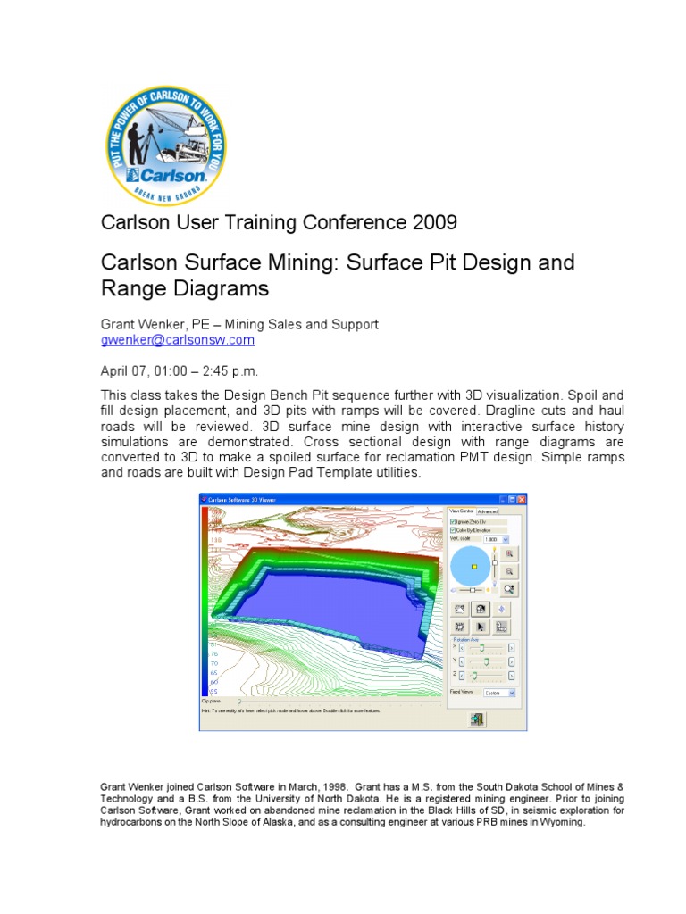 Surface Pit Design and Range Diagrams | PDF | Coal Mining | Mining