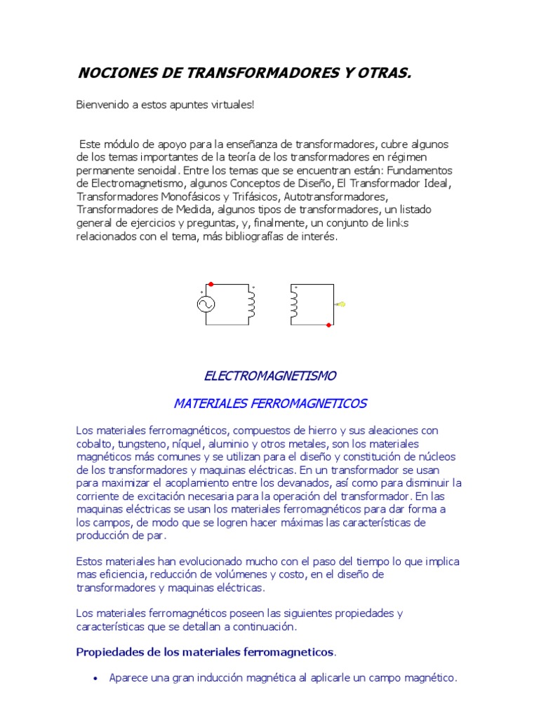 Transform Adores | PDF | Imán | Transformador