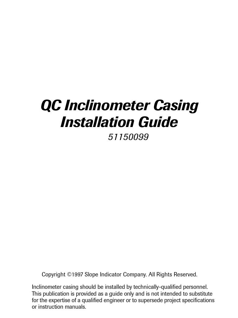 Manual - Gti-Sinco QC Casing Installation | PDF | Computers