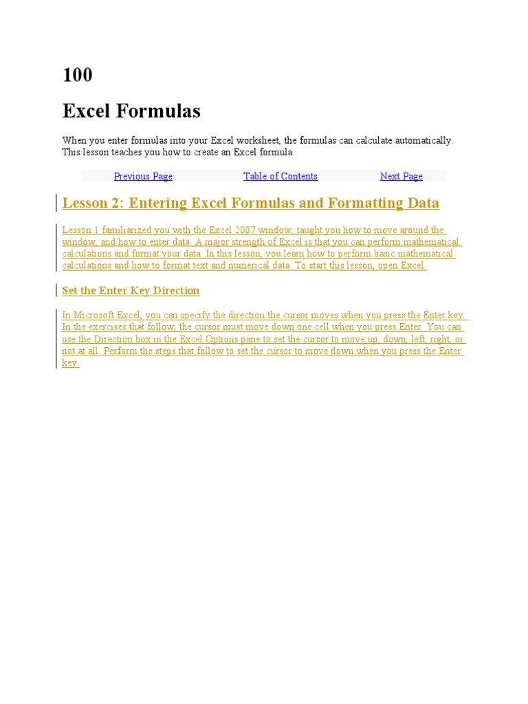 Excel Formulas 1 | PDF | Typefaces | Microsoft Excel