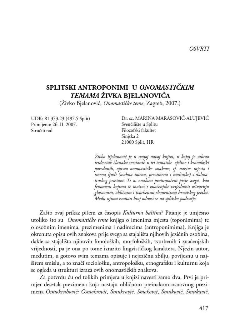 Marasovic Alujevic | PDF