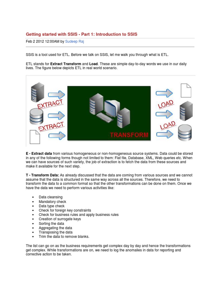 SSIS Tutorial | PDF | Microsoft Sql Server | Business Intelligence