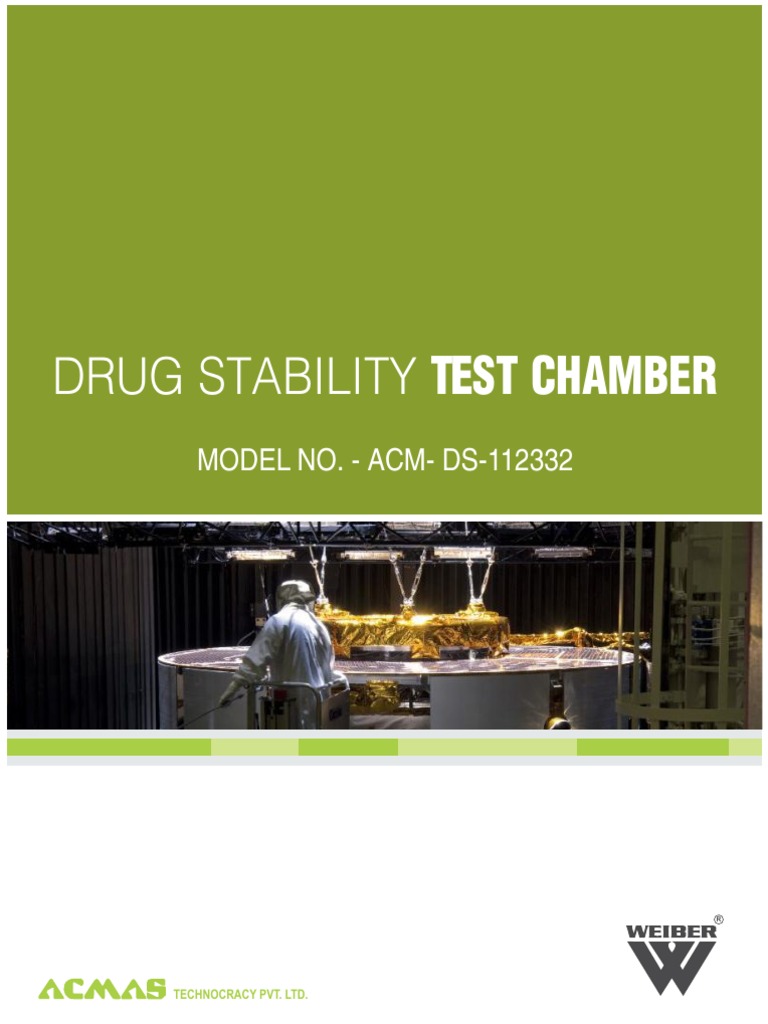 Drug Stability Test Chamber: MODEL NO. - ACM-DS-112332 | PDF | Drugs | Door