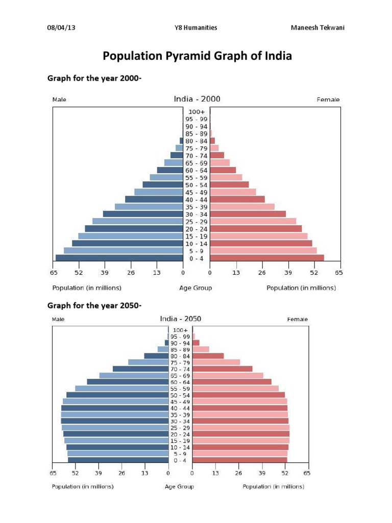 Population Pyramid India | PDF | Life Expectancy | Birth Rate
