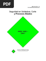 ANSI Z49.1 Seguridad en Soldadura | Lentes | Soldadura