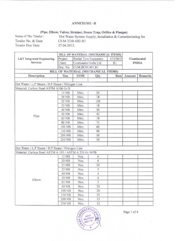 Annexure B Page1 | PDF | Technology & Engineering