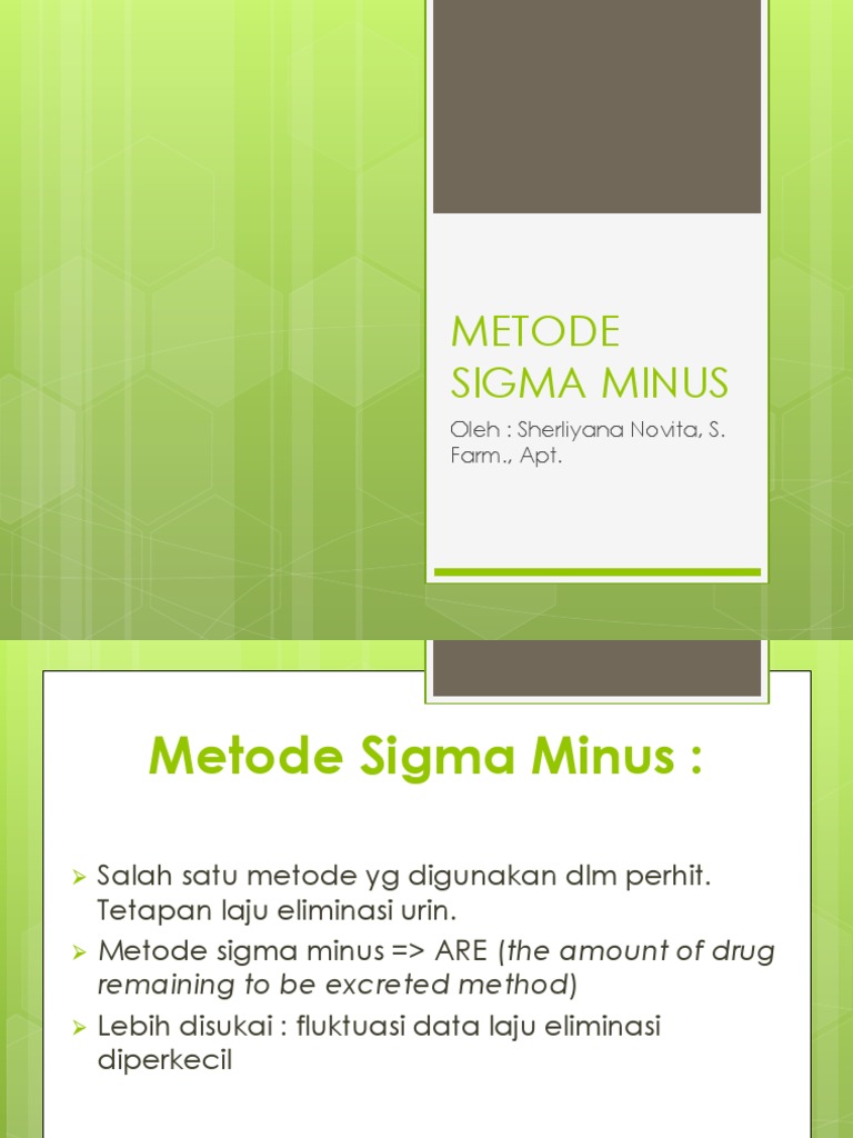 Metode Sigma Minus | PDF