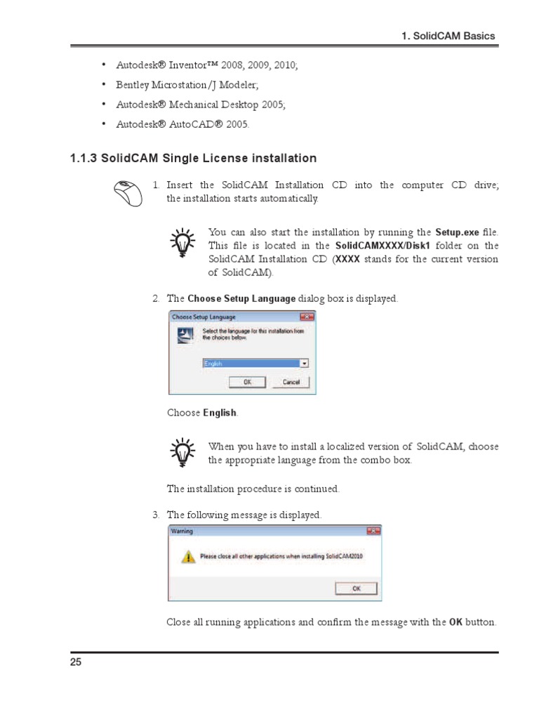 Installation SolidCAM 2010 | PDF | Port (Computer Networking) | Button ...